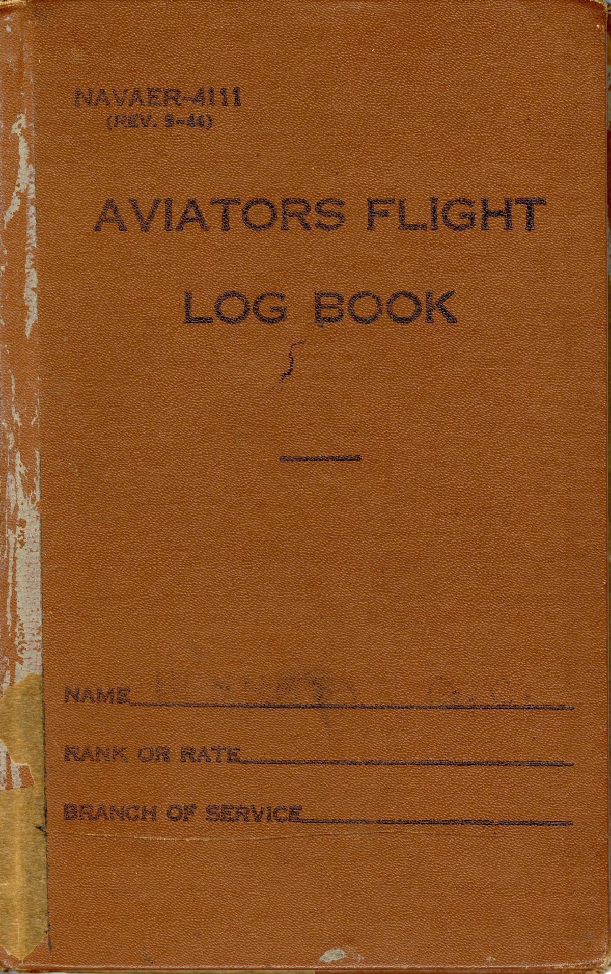 Aviators Flight Log Book of Gerald Hennesy (1950-1958) | Patriots Point ...