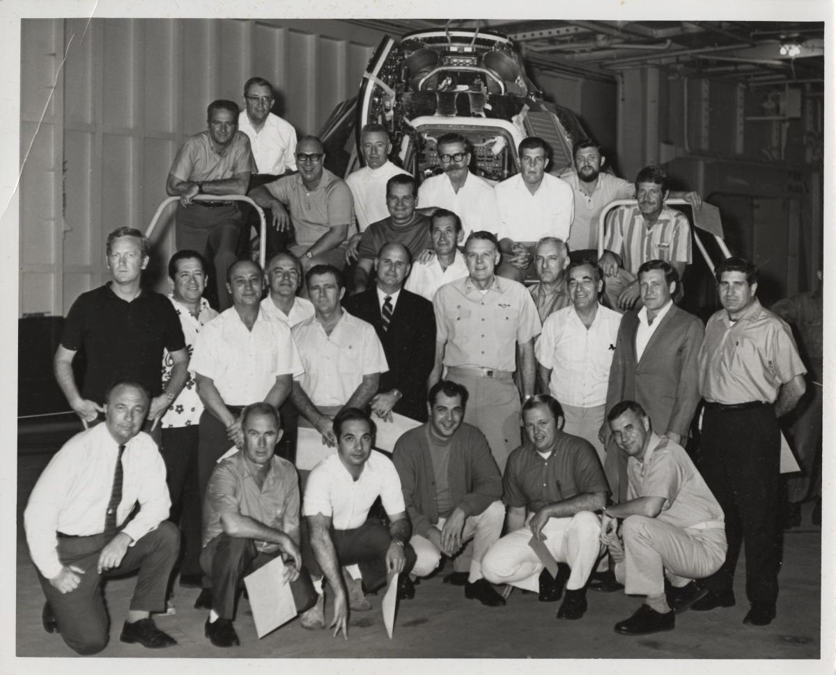 ABC News Crew Posing With Apollo 8 | Patriots Point Naval & Maritime Museum