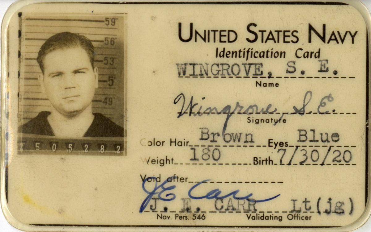 United States Navy Identification Card for Samuel Wingrove | Patriots ...