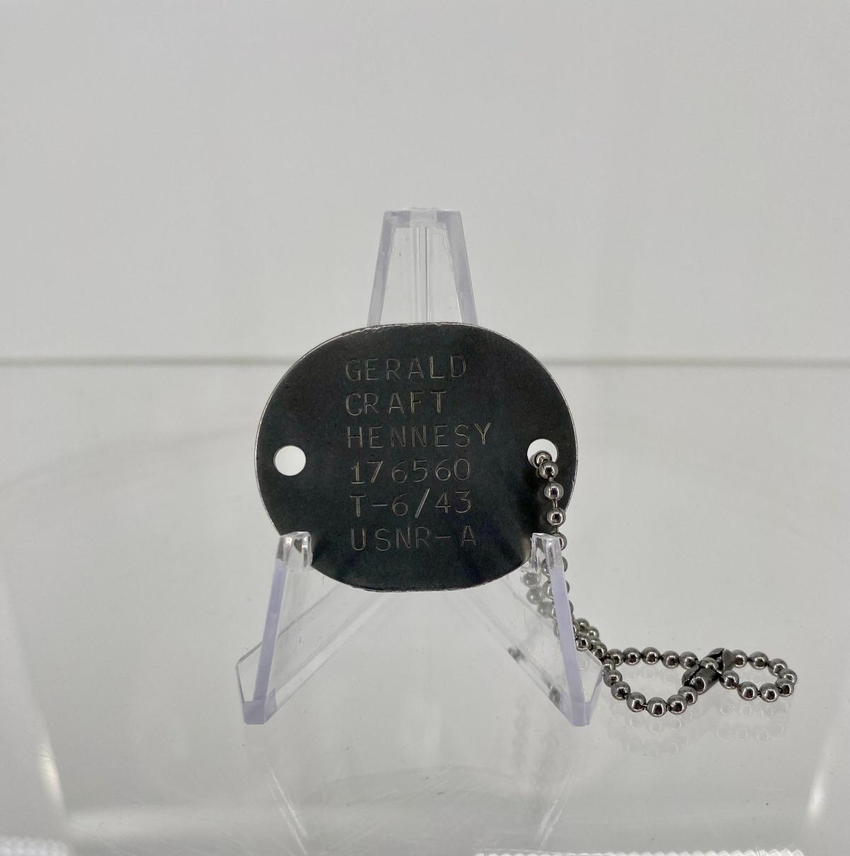 Dog Tag of Gerald Hennesy | Patriots Point Naval & Maritime Museum