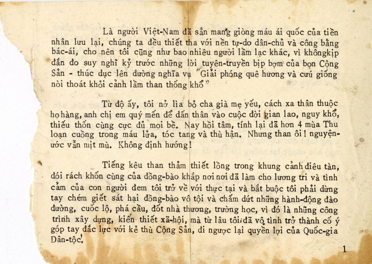 A Repentant Solider of North Vietnam | Patriots Point Naval & Maritime ...