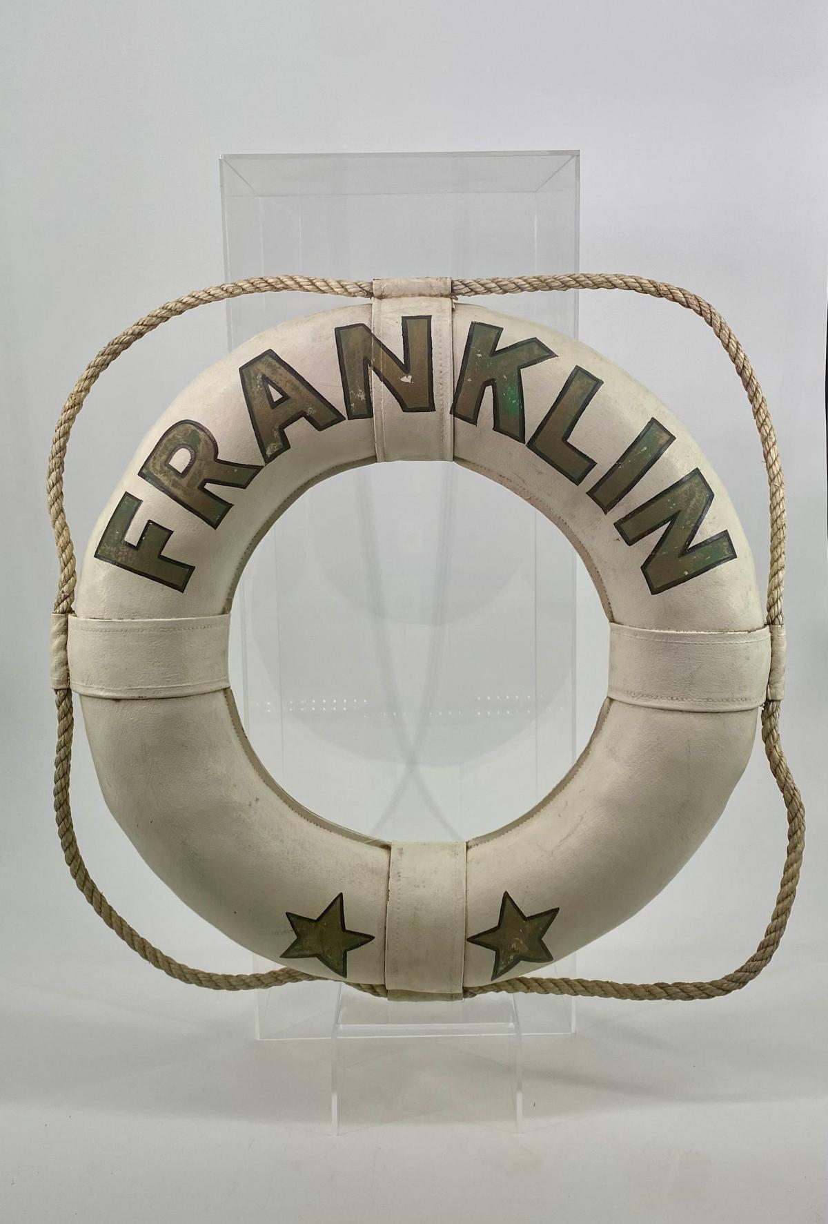 USS Franklin (CV-13) Life Ring | Patriots Point Naval & Maritime Museum
