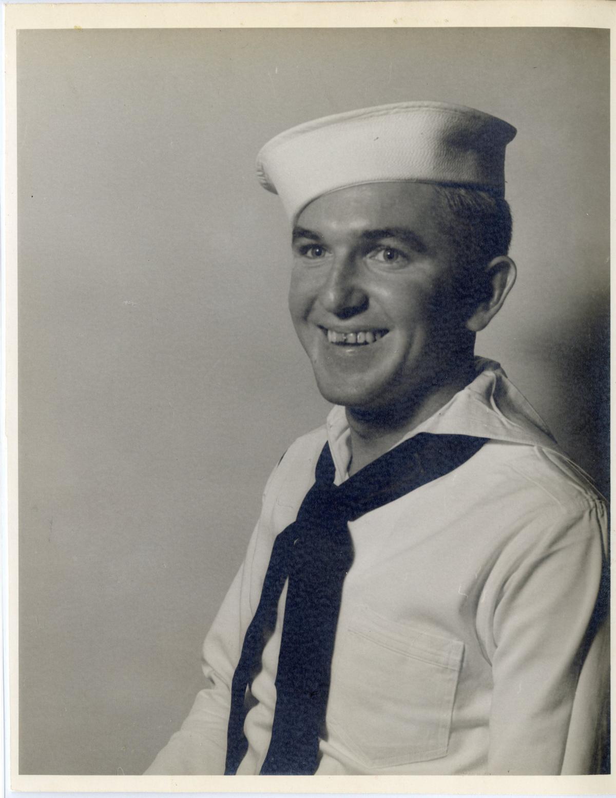 Warren Tucker in White Service Uniform | Patriots Point Naval ...