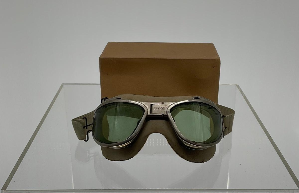 US Naval Aviator Goggles in Box | Patriots Point Naval & Maritime Museum