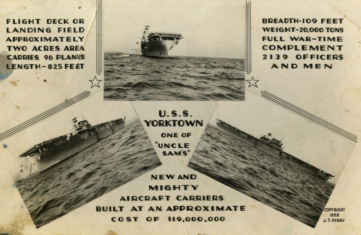 USS Yorktown (CV-5) Postcard | Patriots Point Naval & Maritime Museum