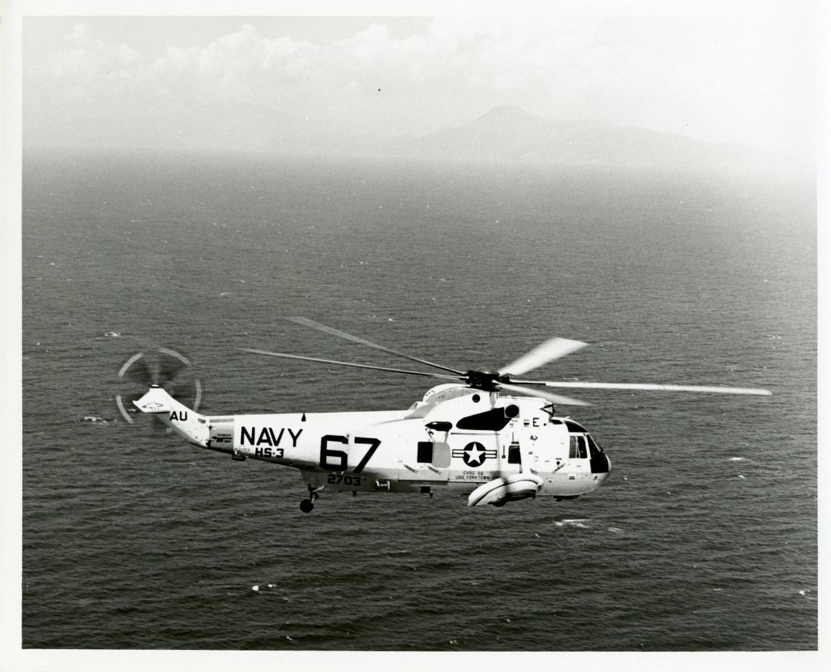 SH-3 Sea King Helicopter in Flight | Patriots Point Naval & Maritime Museum