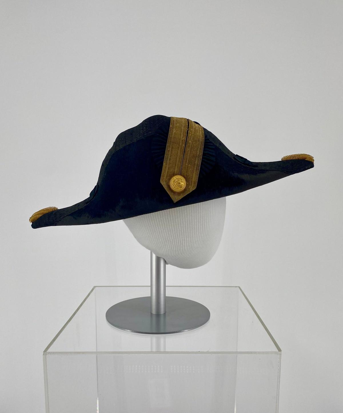 Fore-and-Aft Hat of Frederick Julian Becton | Patriots Point Naval ...