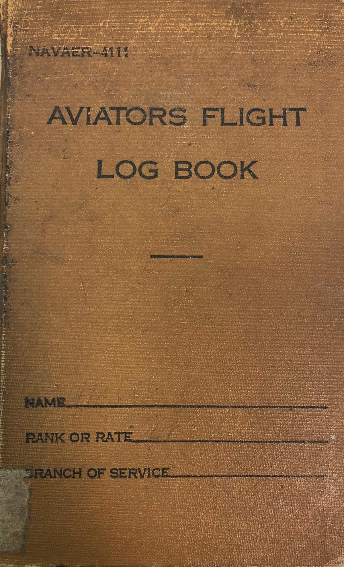 Aviators Flight Log Book of Gerald Hennesy (1944-1950) | Patriots Point ...