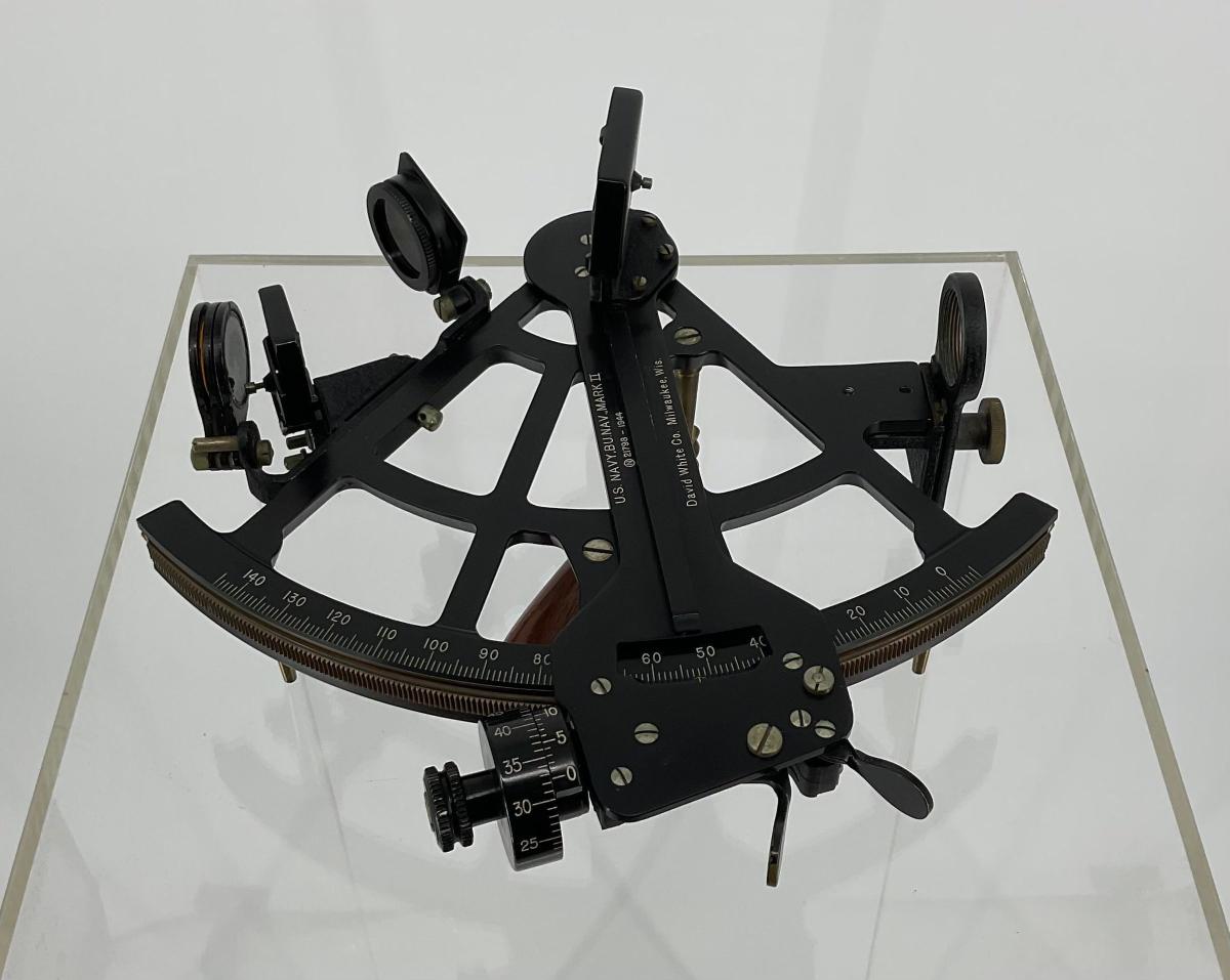 Mark II US Navy Sextant | Patriots Point Naval & Maritime Museum