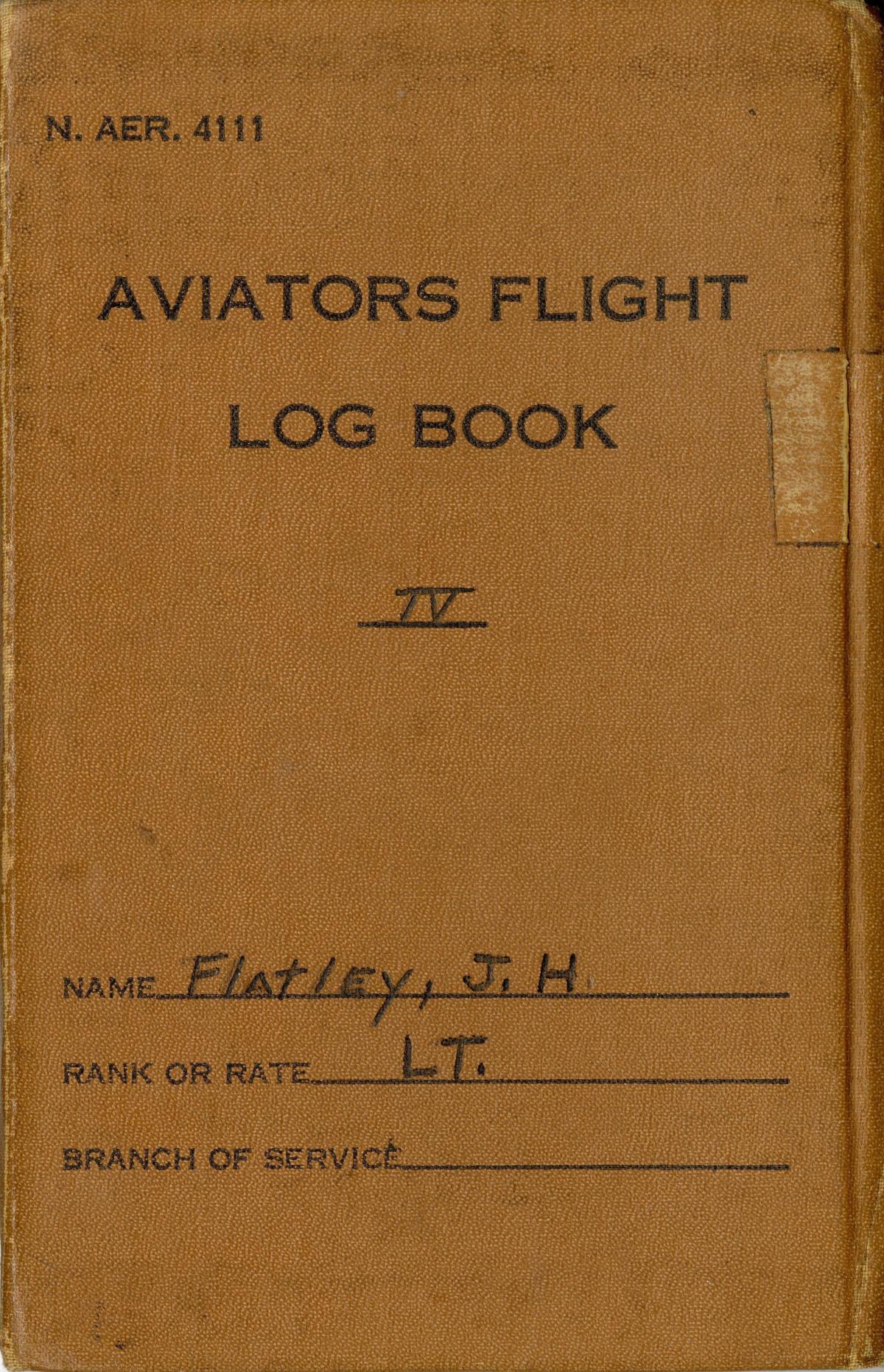Aviators Flight Log Book (1936-1939) of James H. Flatley, Jr ...