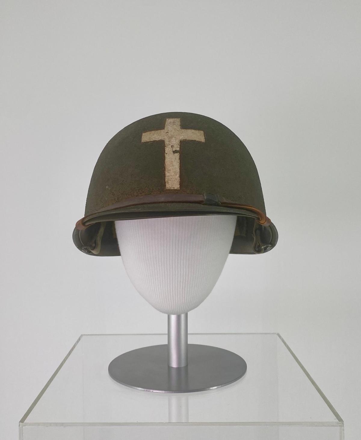 Battle Helmet of Father Joseph O'Callahan | Patriots Point Naval ...